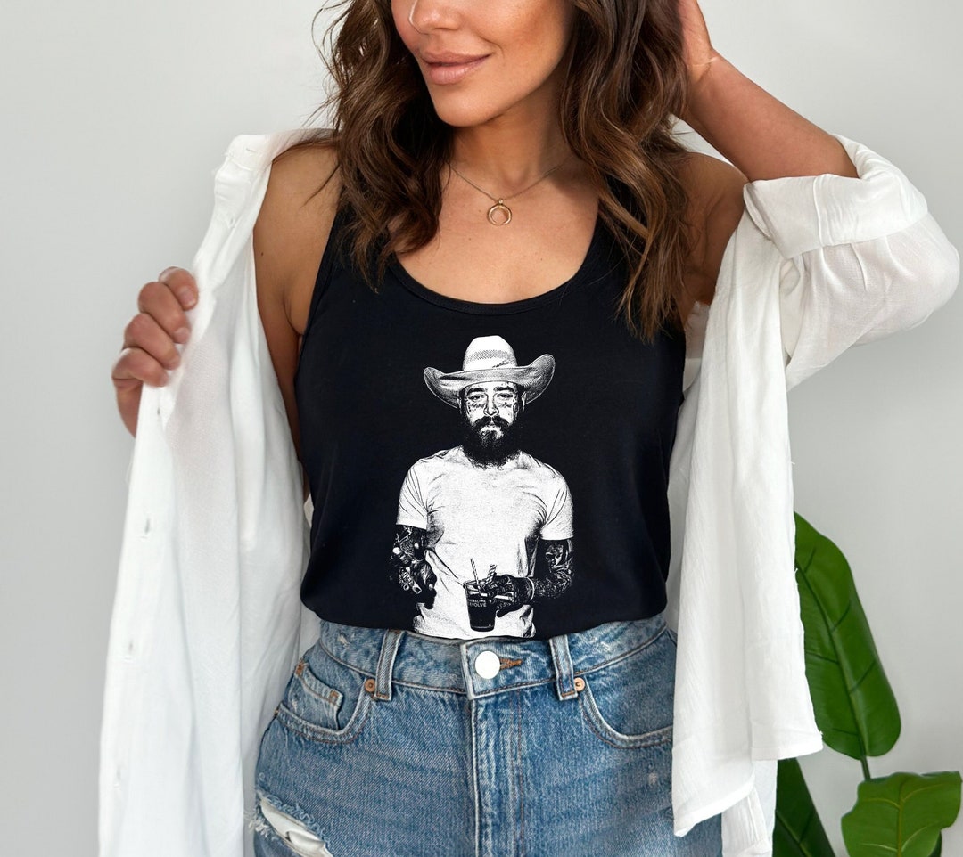 Cowboy Post Tank Country Shirt, Post Malone Shirt, Western Graphic Tee ...