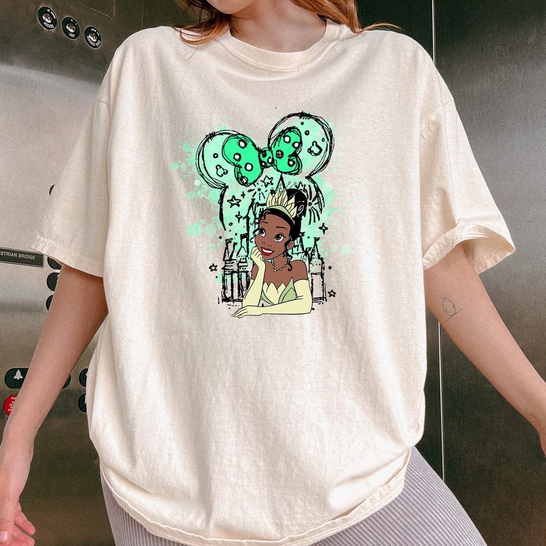 Tiana Disney Princess Shirt – Light Green Dreamy Castle Tee With Minnie ...