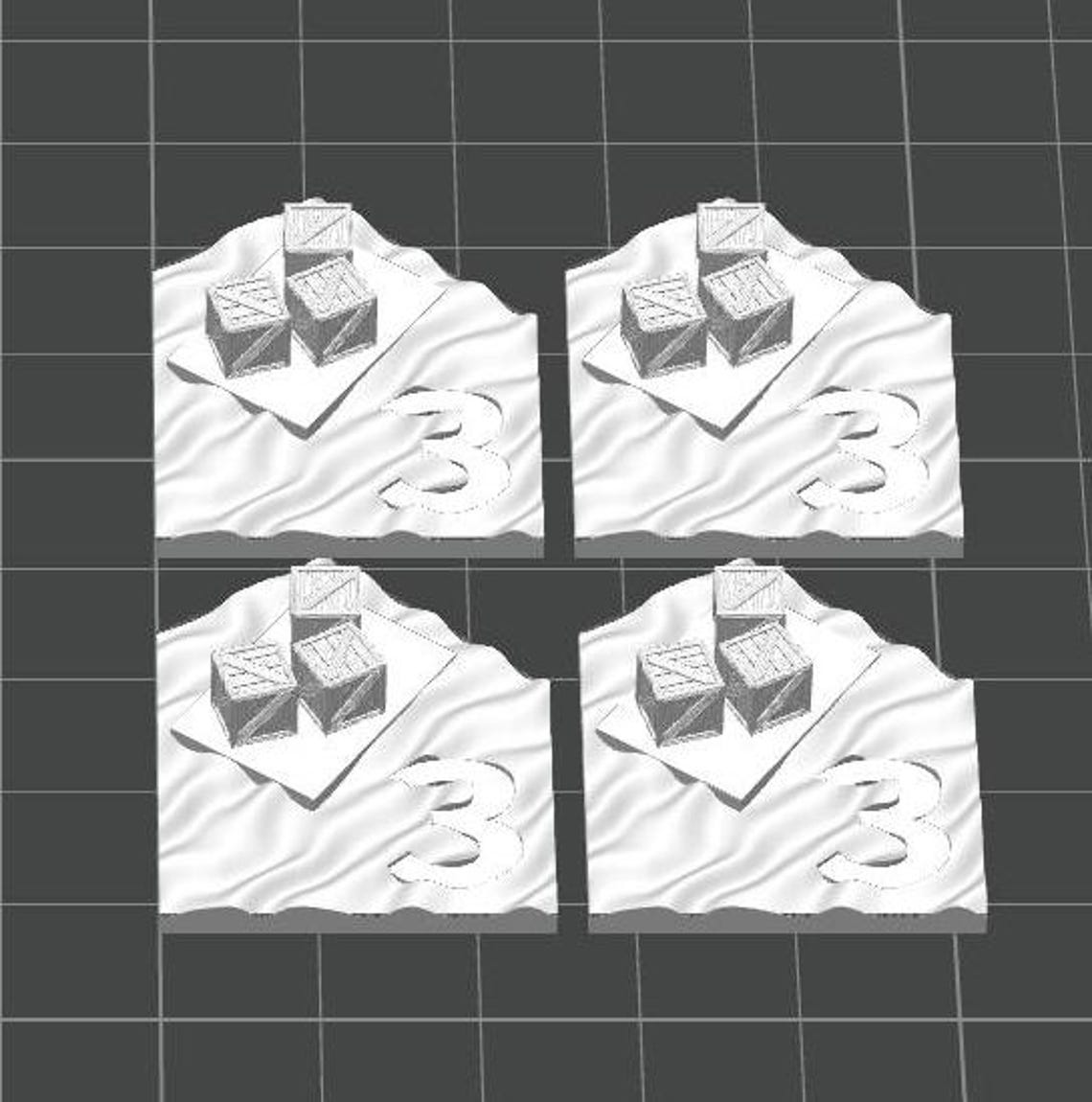 Ports/player Pieces/number Tokens/robber Files for 3D Settlers of Catan ...