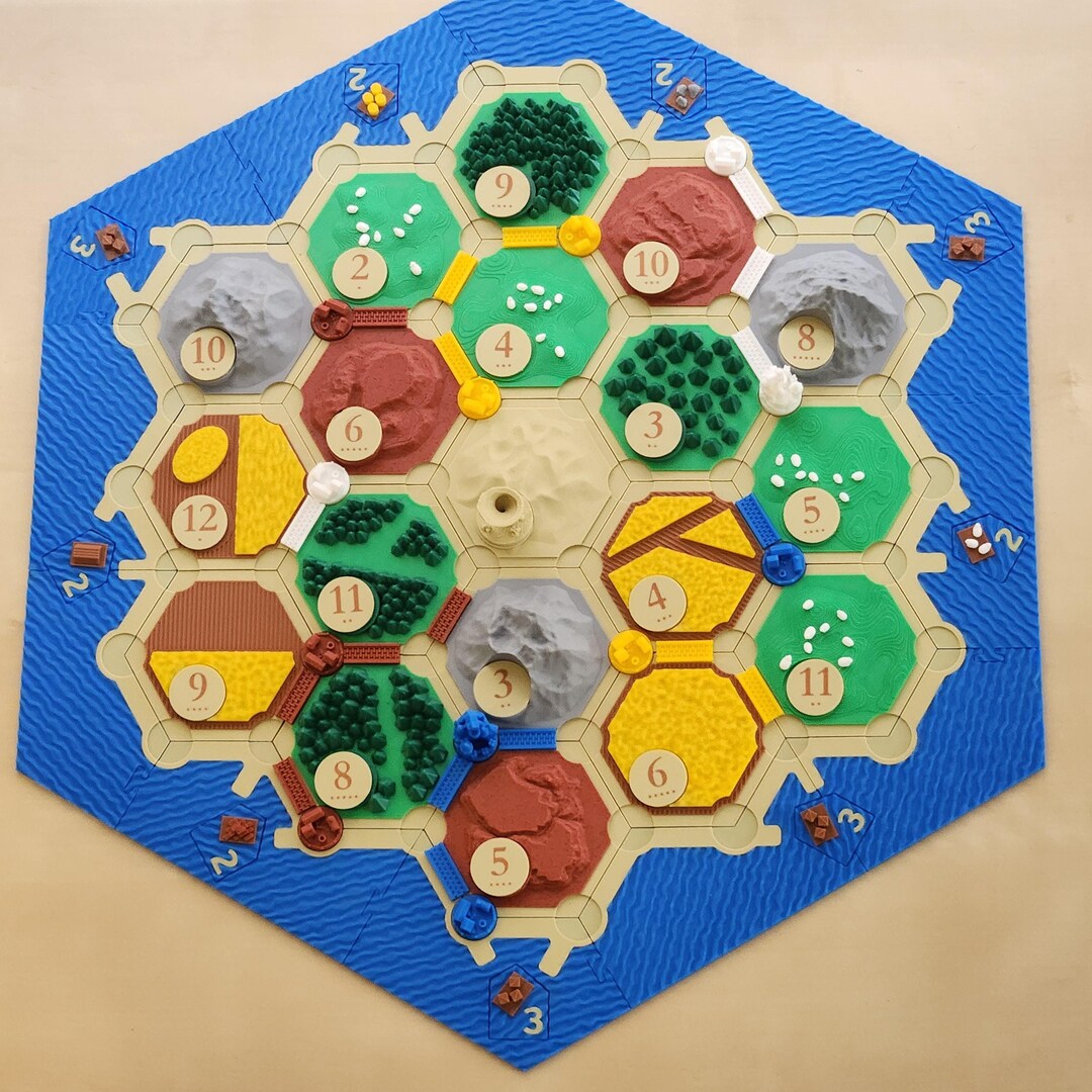 3D Settlers of Catan Set | 3D Printed - Etsy Canada