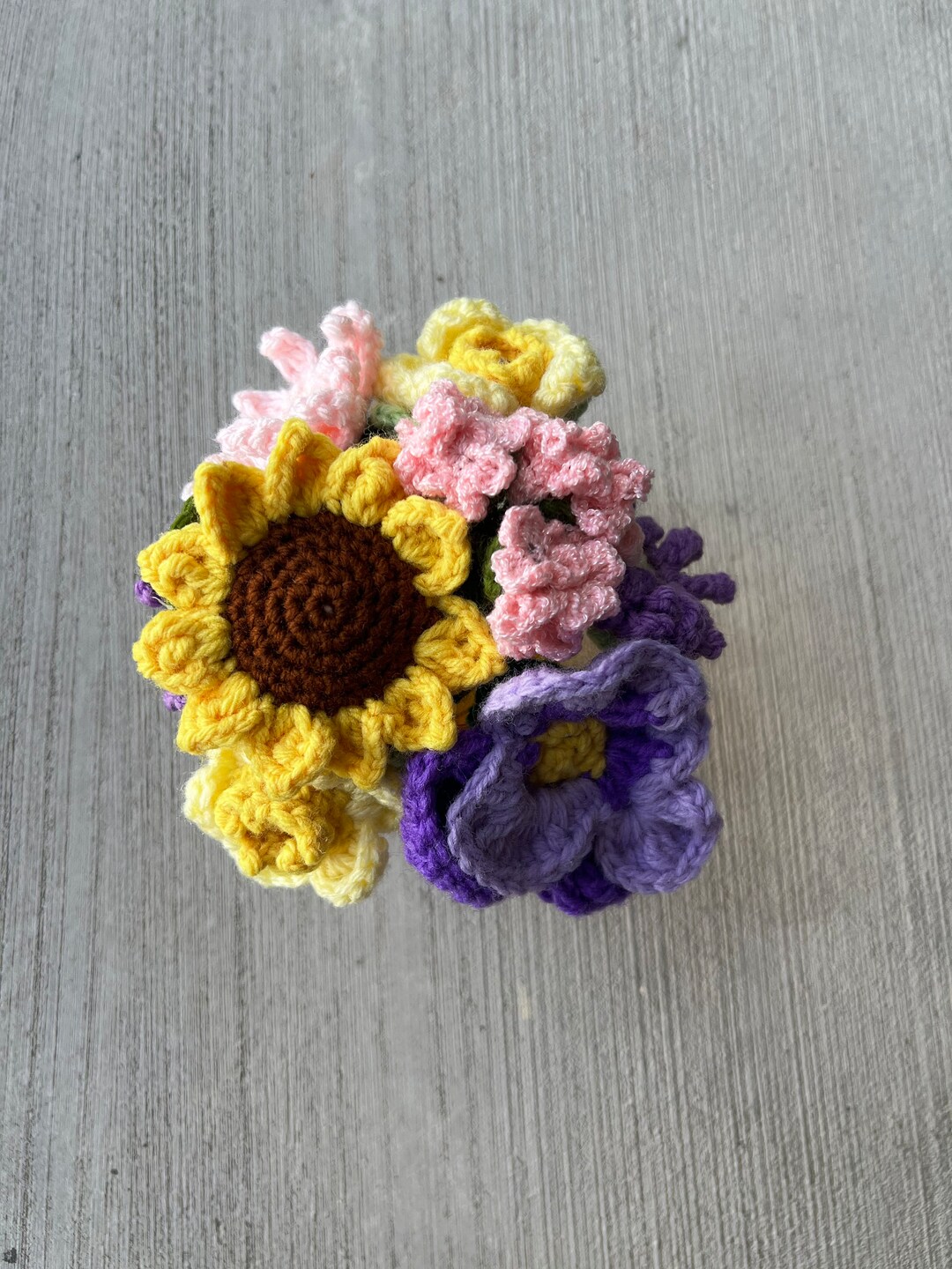 Crochet Flower Name Bouquets - Etsy