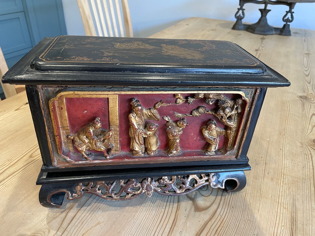 Victorian (19th Century) Antique Chinese Dowry Box - Etsy