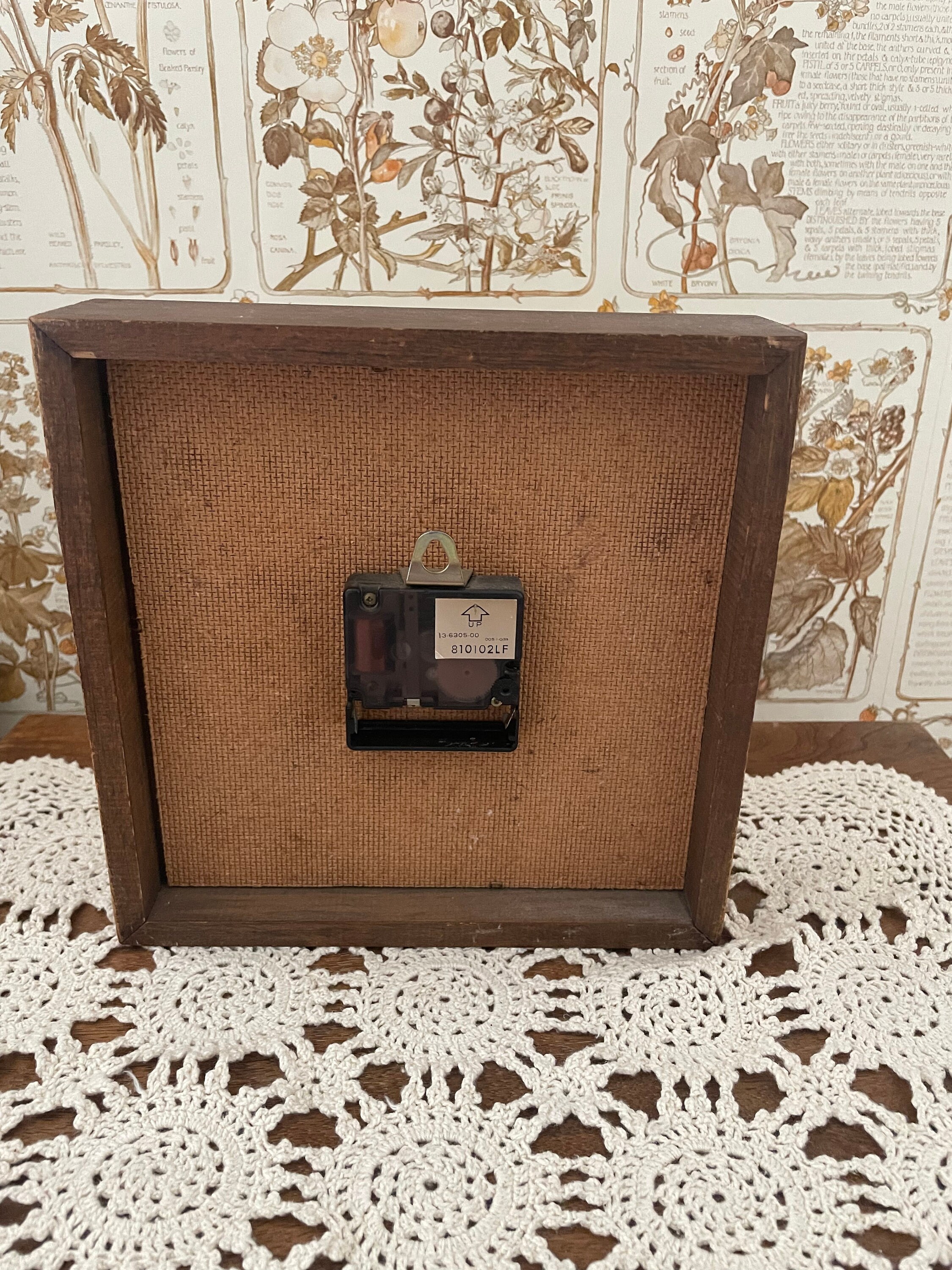 Vintage Shadow Box Clock - Etsy