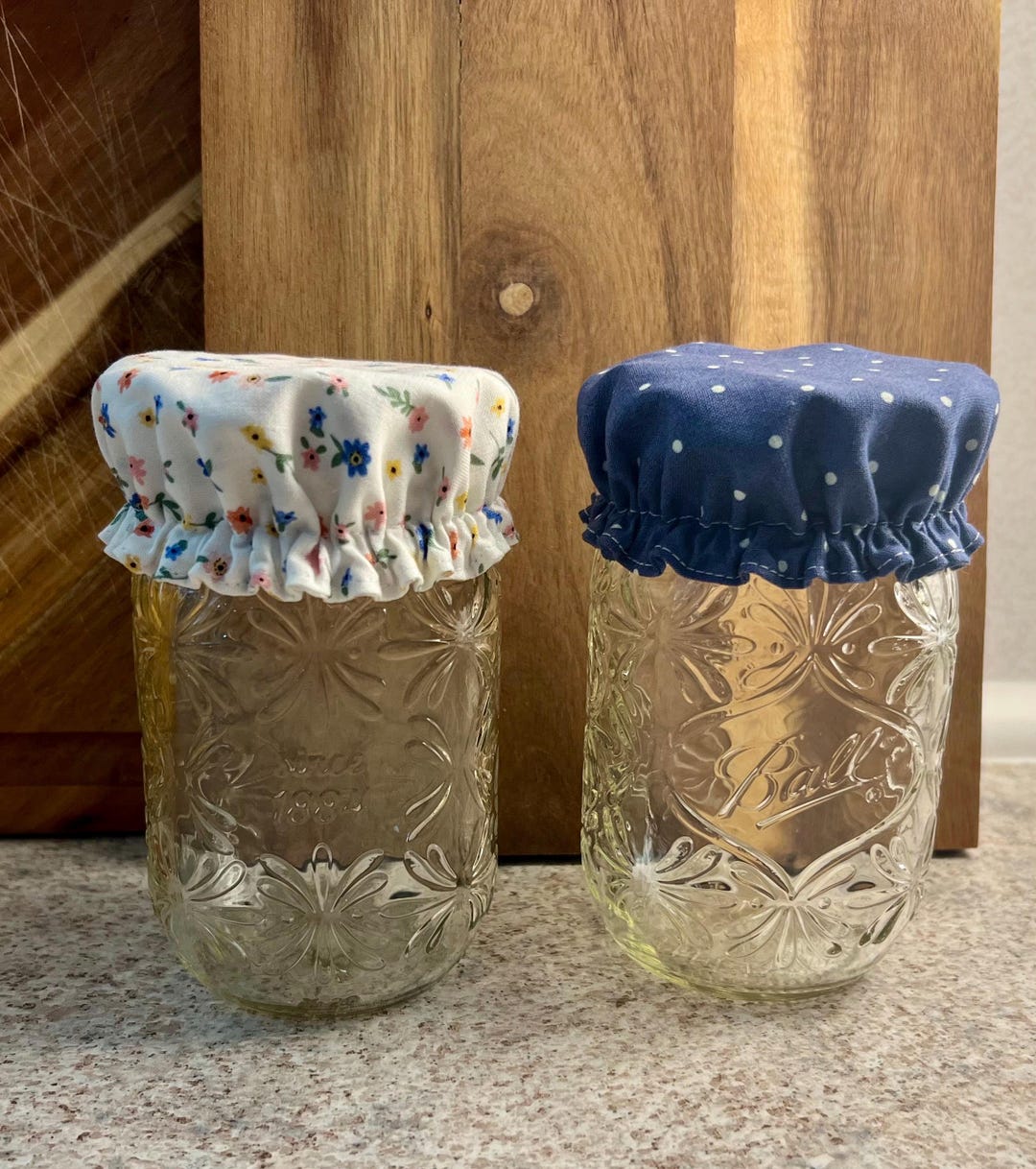 Mini Wildflower Reversible Mason Jar Cover - Sourdough Starter Jar ...