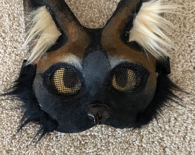 Cross Fox Therian/cosplay Mask | Handmade Animal Mask | Pre-made Animal ...