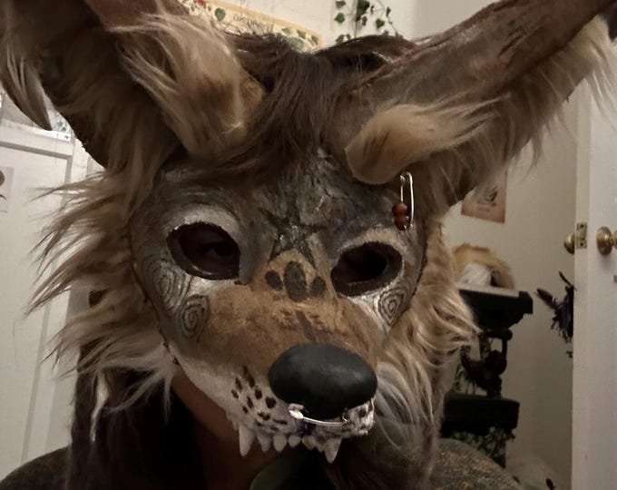 Handmade Coyote/jackal / Canine Therian Mask / Fursuit, Furry, Therian, Alterhuman Gear / Fully ...