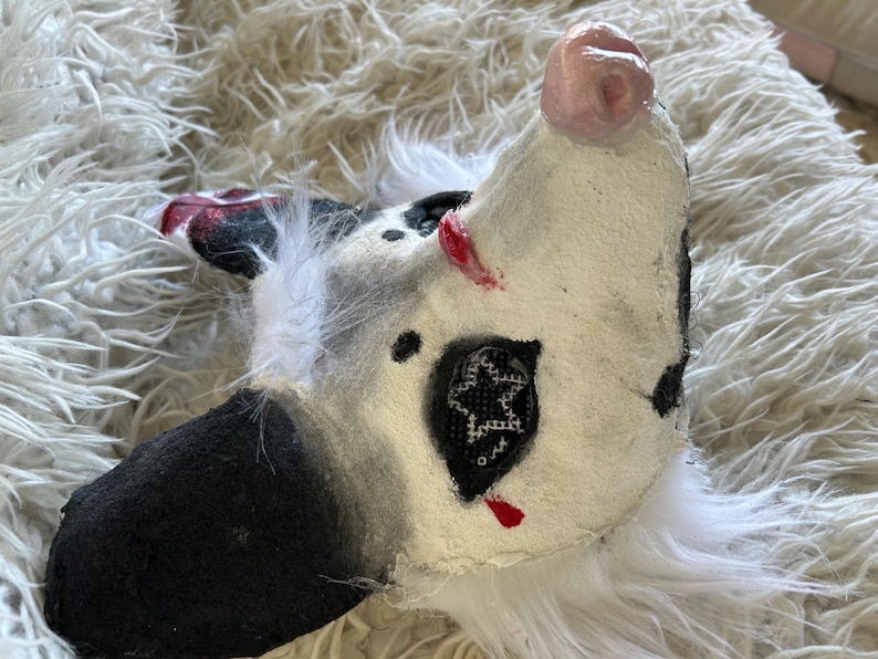 Handmade Opossum Animal /therian /fursona/fursuit Mask Grade A, Punk ...