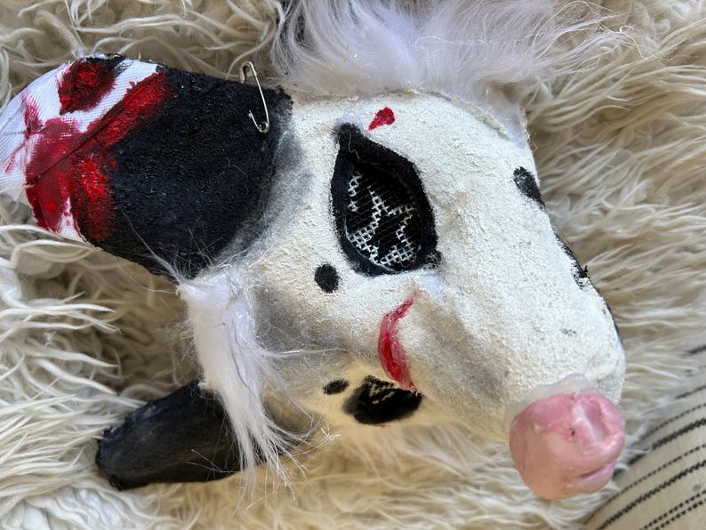 Handmade Opossum Animal /therian /fursona/fursuit Mask Grade A, Punk ...