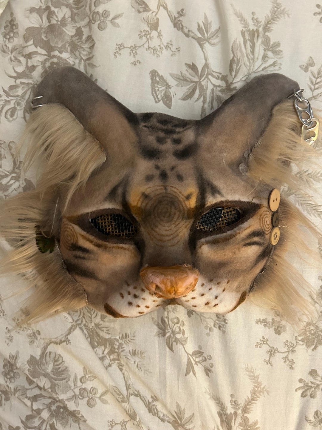 Handmade Clouded Leopard Realistic Therian Mask - Not Waterproof ...