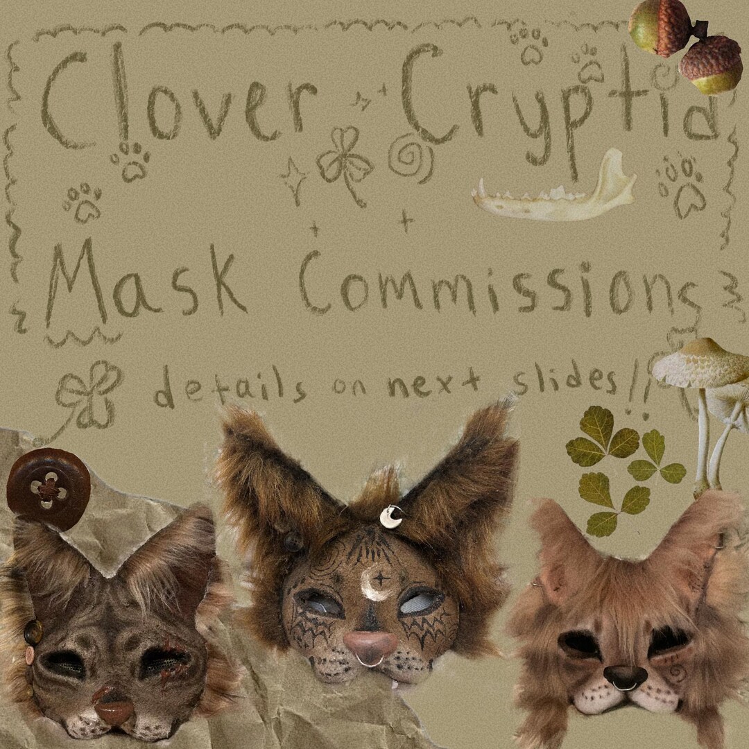 Status: [2/3 Slots Open !] -handmade Animal Mask Commissions - [therian ...