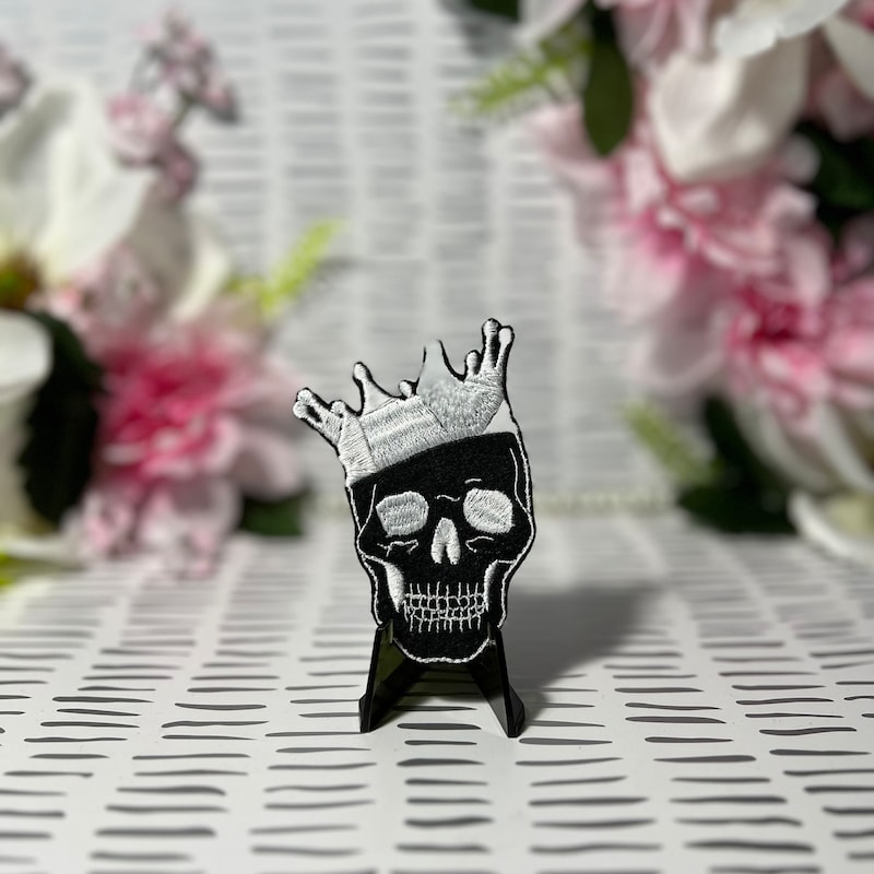 Embroidered Skull Patch - Etsy