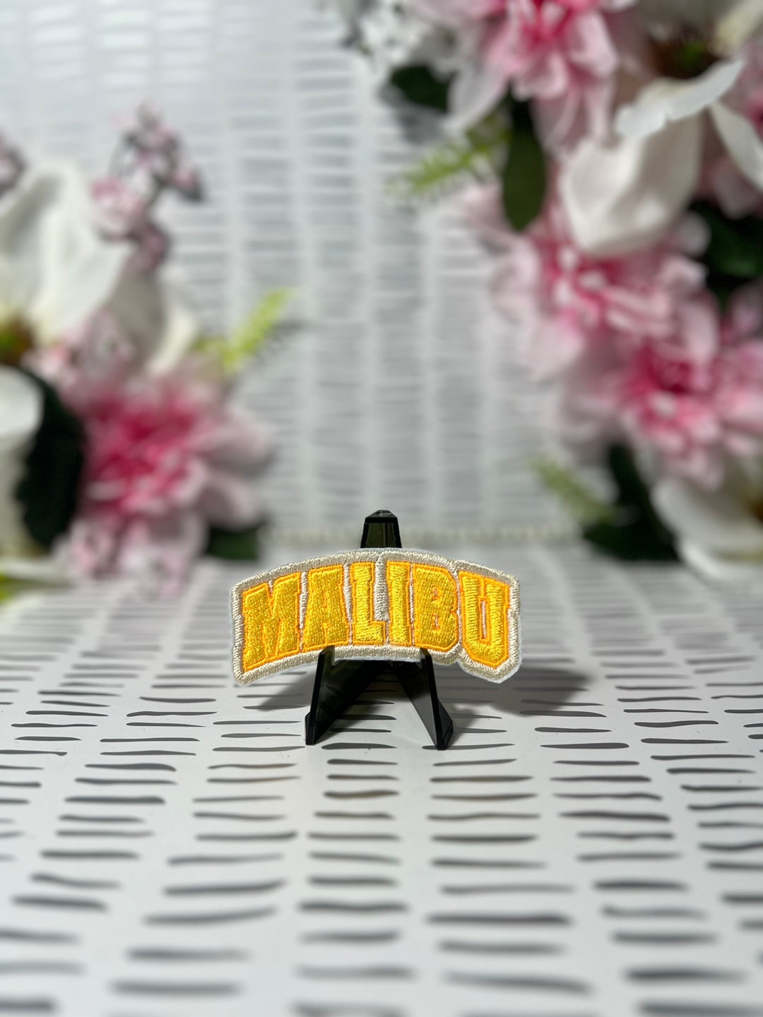 Malibu Patch • Embroidered Iron on Patch • Cute Patch • California ...