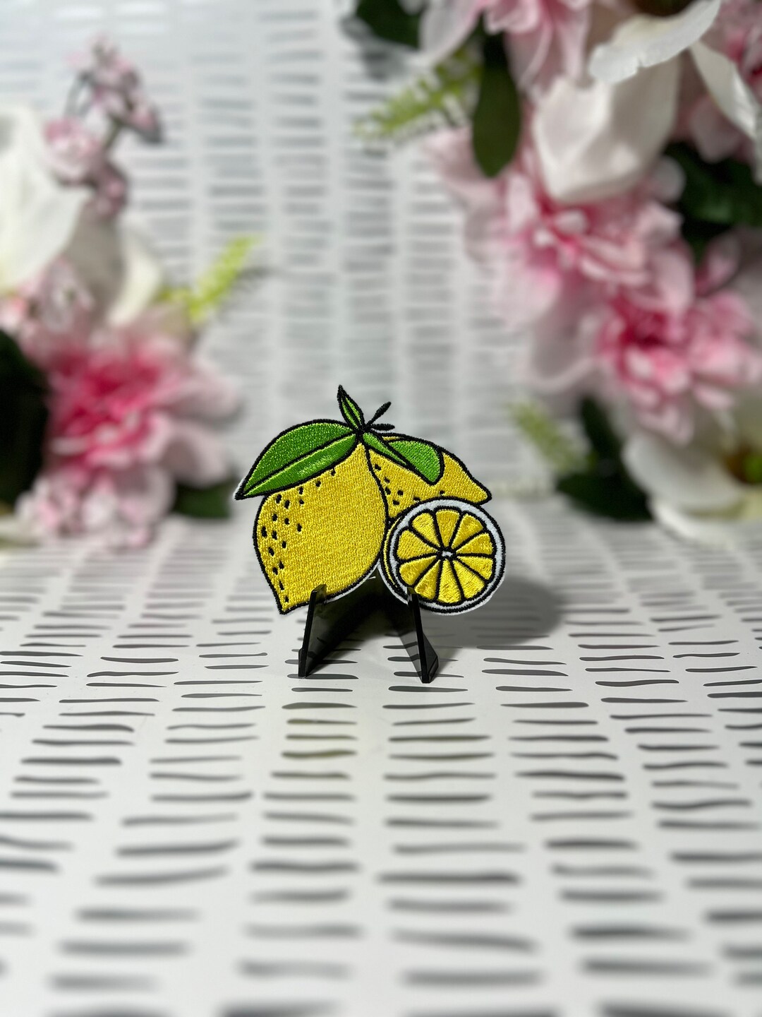 Lemon Patch • Embroidered Iron on Patch • Cute Patch • Fruit Aesthetic ...