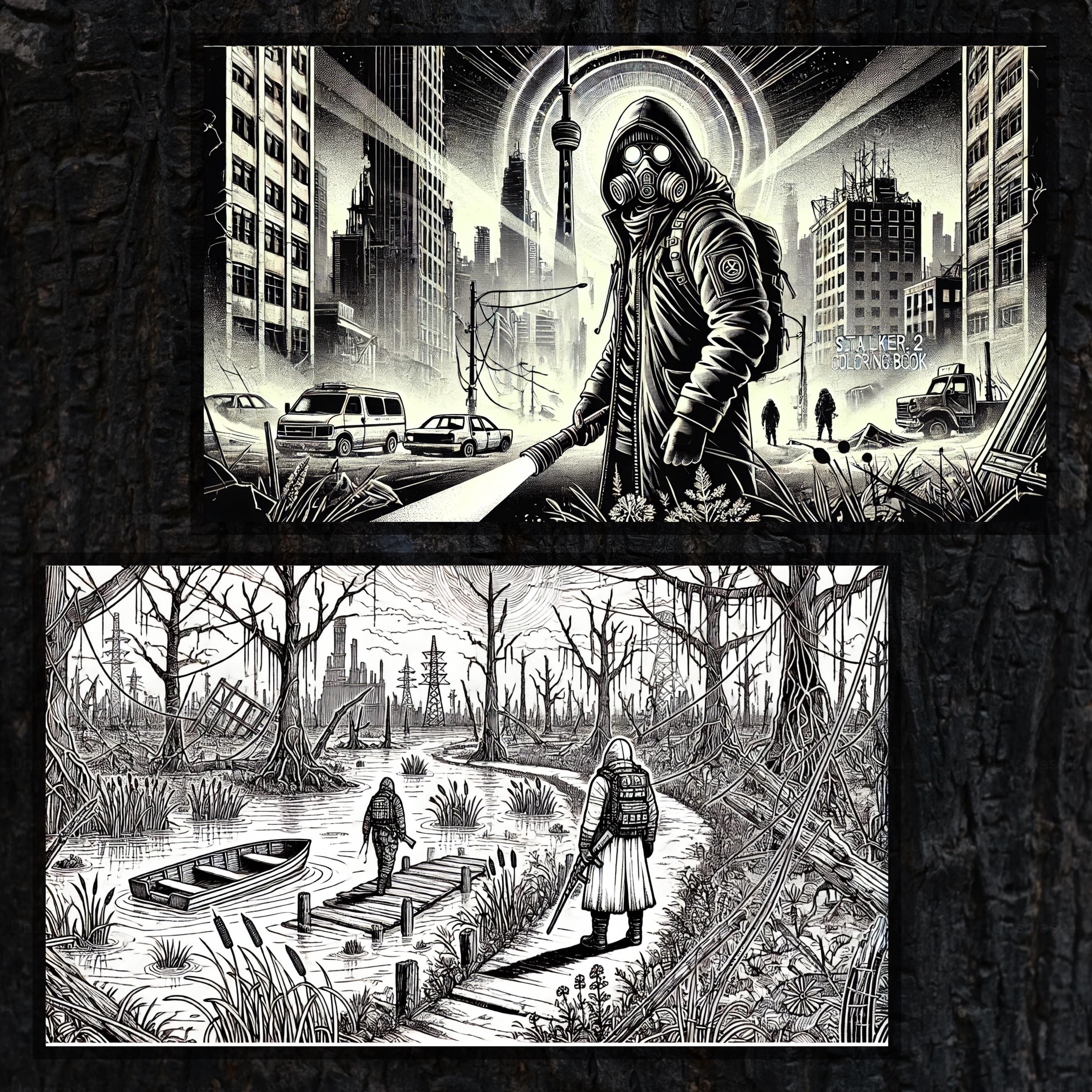 S.T.A.L.K.E.R. 2 Coloring Book | Coloring Pages | 50 Pages | 4 Sticker ...