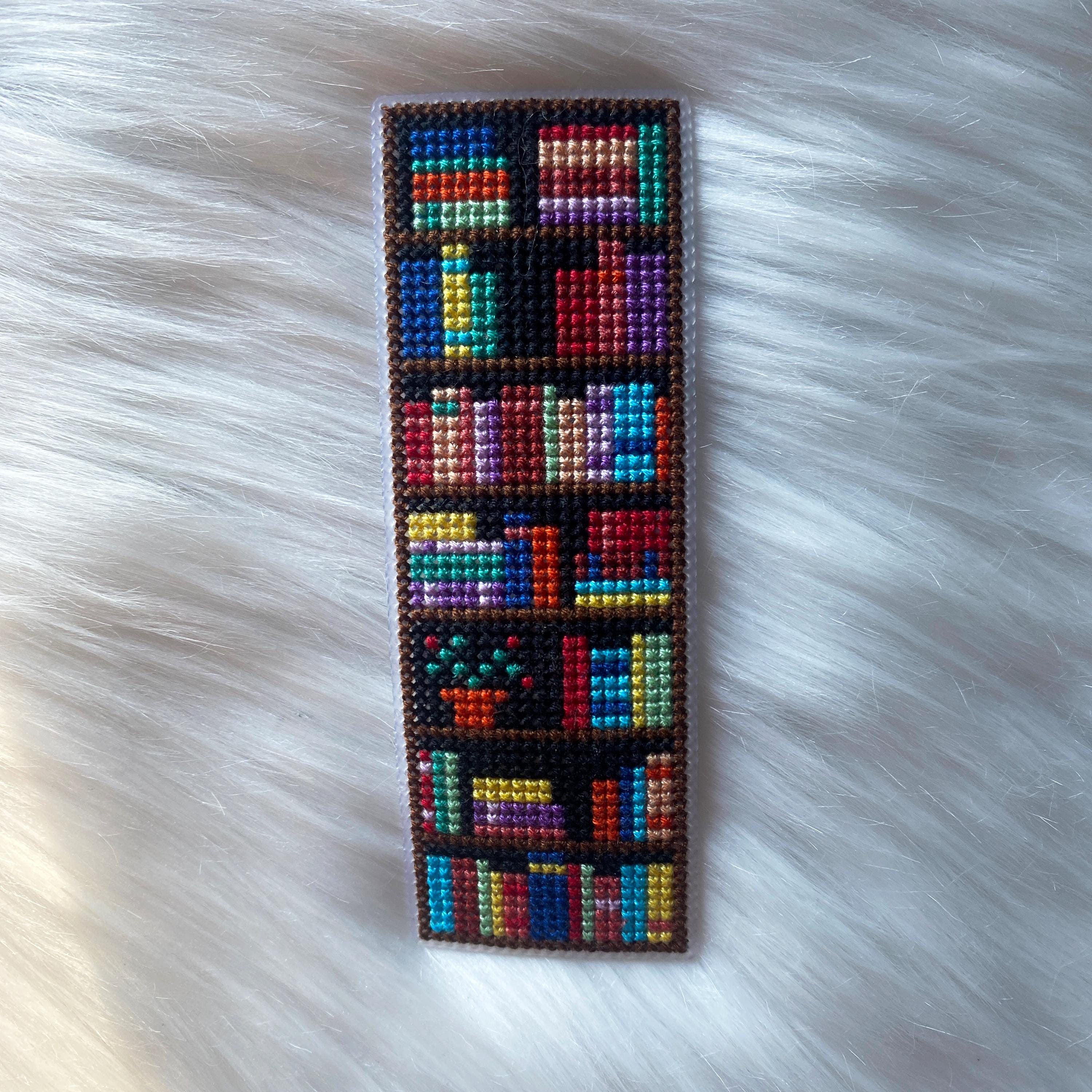 Bookshelf Pattern, Cross-stitch Pattern, Bookshelf, Embroidery Design ...