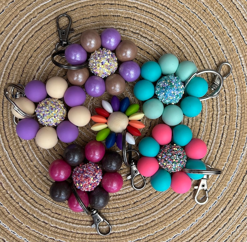 Silicone Flower Key Chains - Etsy