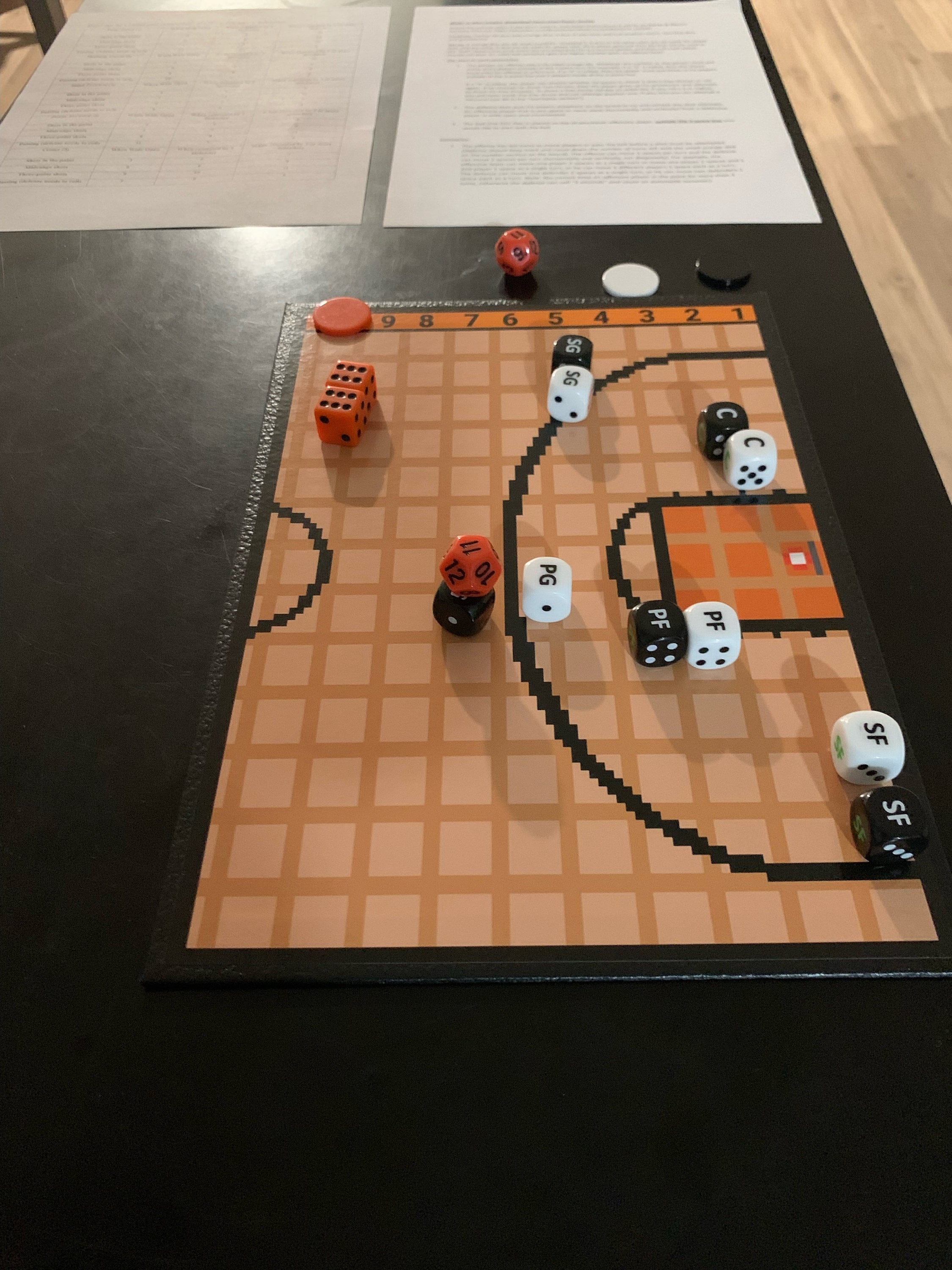 Basketball Chess Board Game - Etsy