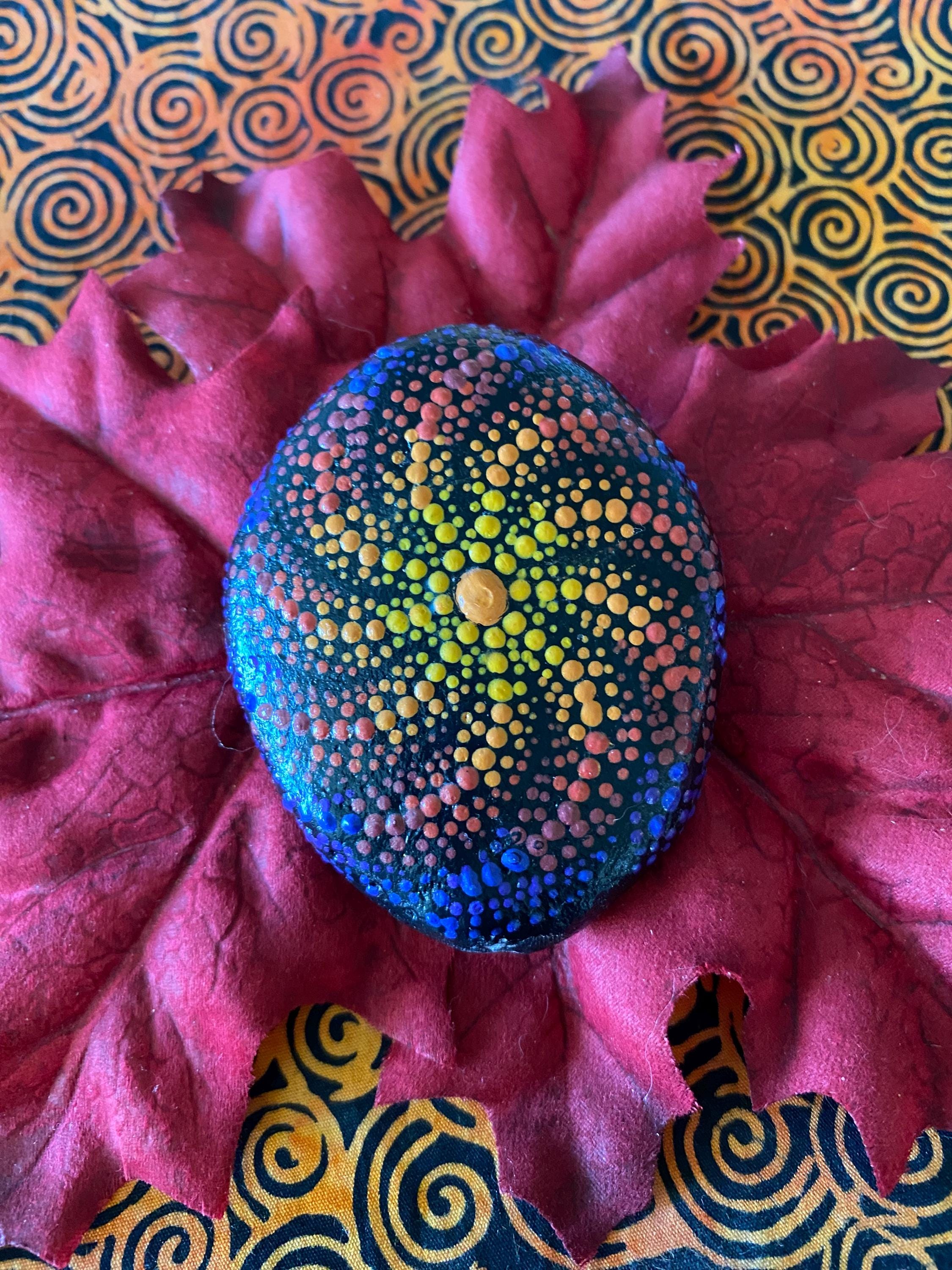 Meditation Stone, Zen Rock, Painted Rock, Dot Painting, Mandala Rock ...