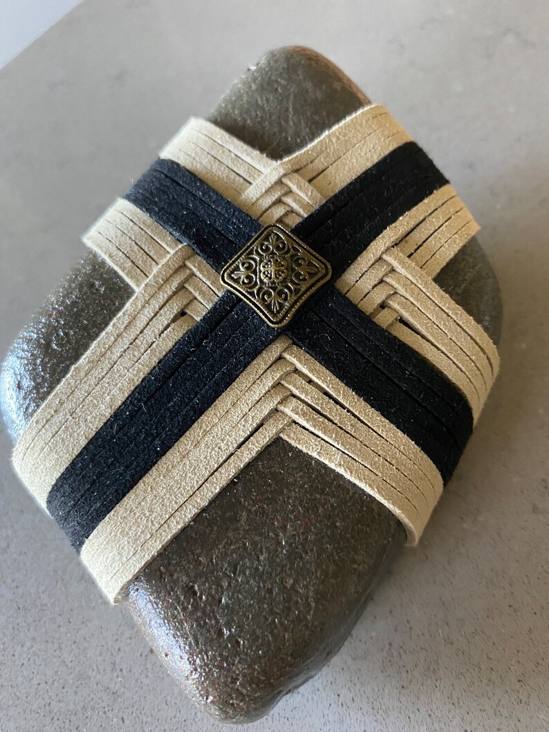 Zen Stone, Wrapped Rock, Natural Art, Home Decor, Office Decor - Etsy