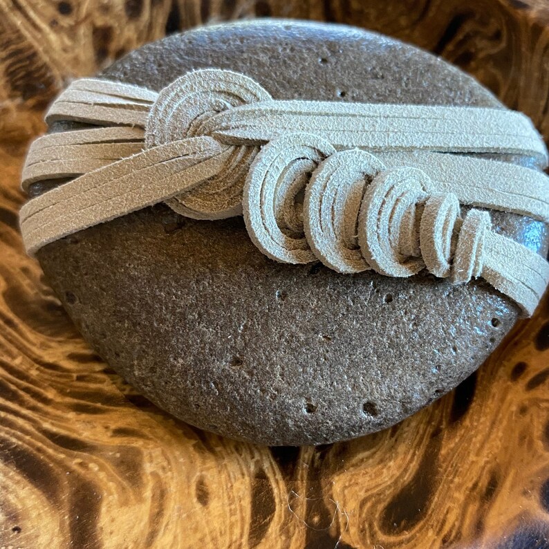 Zen Stones, Wrapped Rocks, Nature Art, Home & Office Decor - Etsy