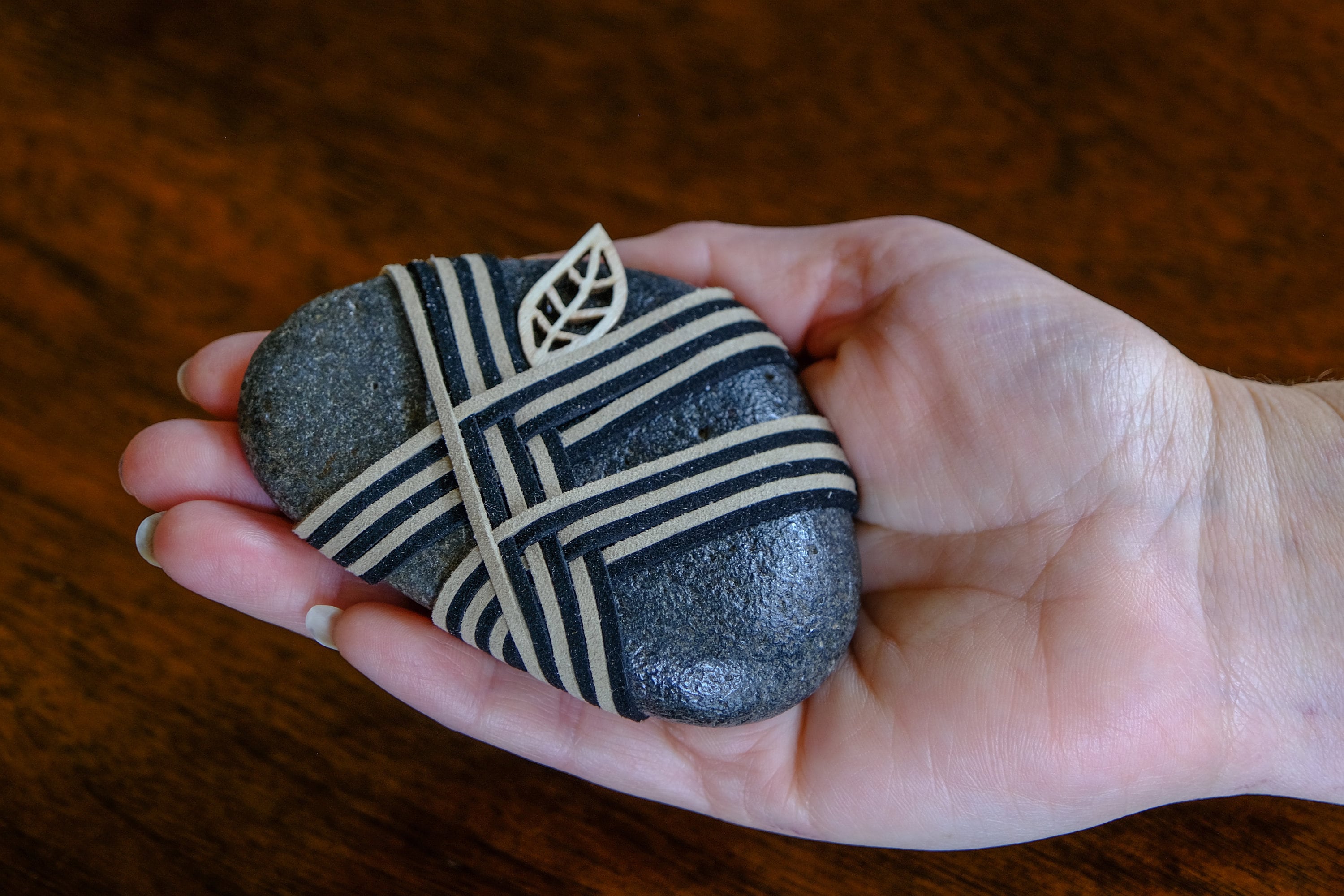 Wrapped Zen Rock - Etsy