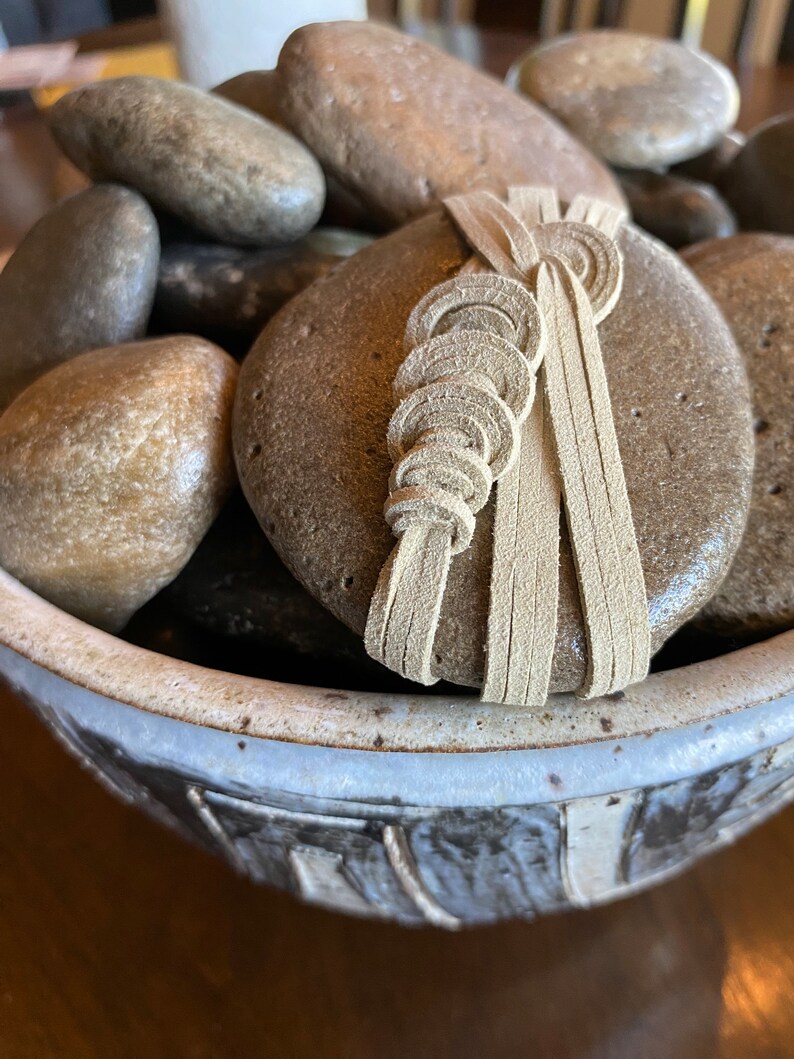 Zen Stones, Wrapped Rocks, Nature Art, Home & Office Decor - Etsy