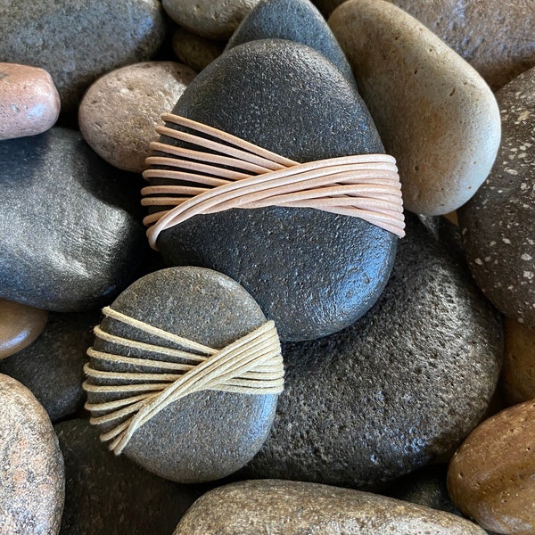 Cane Wrapped Rocks - Etsy