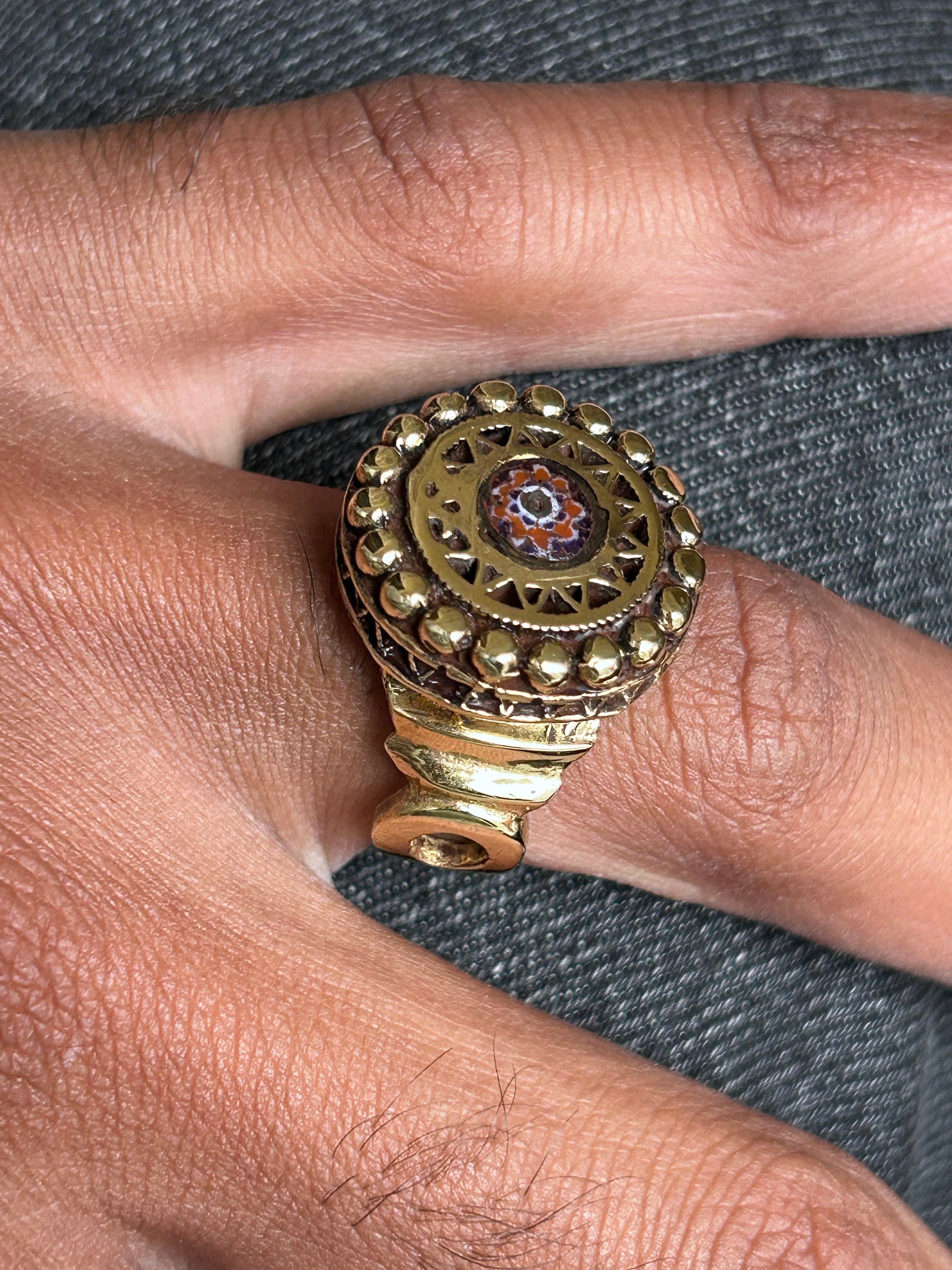 Tuareg Ring Brass, Tuareg Jewelry, Tuareg Ring, Tuareg Ring for Unisex ...