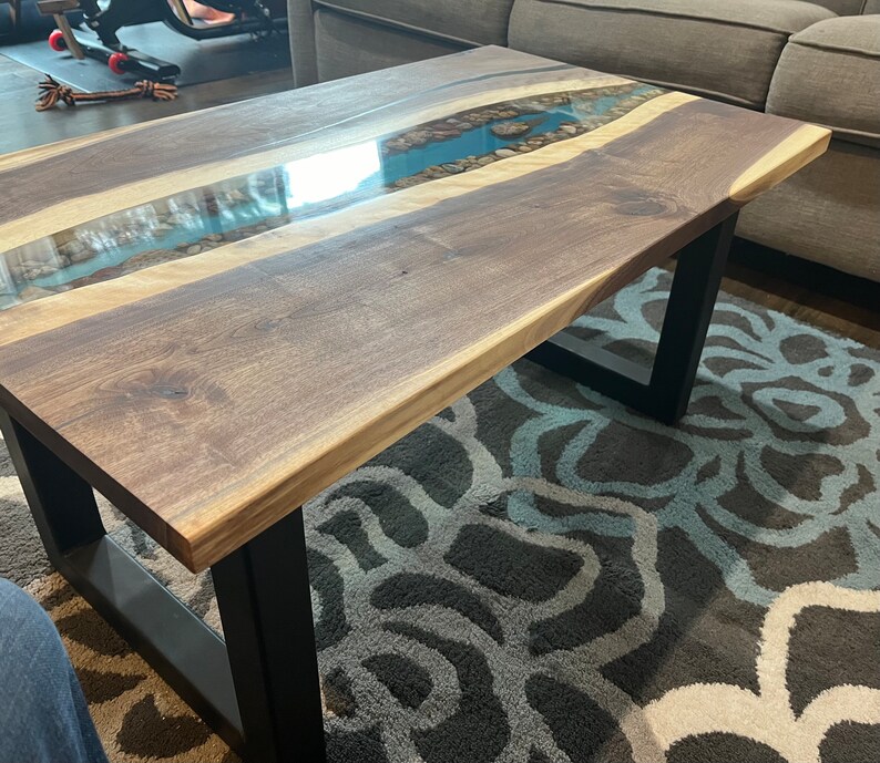 Walnut Petoskey River Table - Etsy