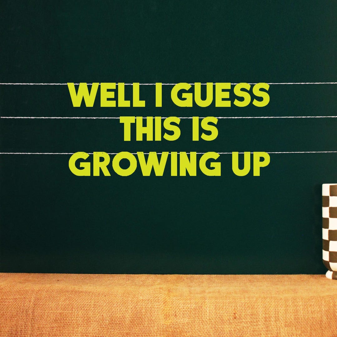 This is Growing up | 4-inch Letters | 22 Matte Color Options - Etsy