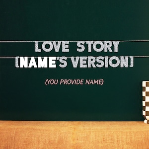 Love Story NAME'S Version | 20 Color Options - Etsy