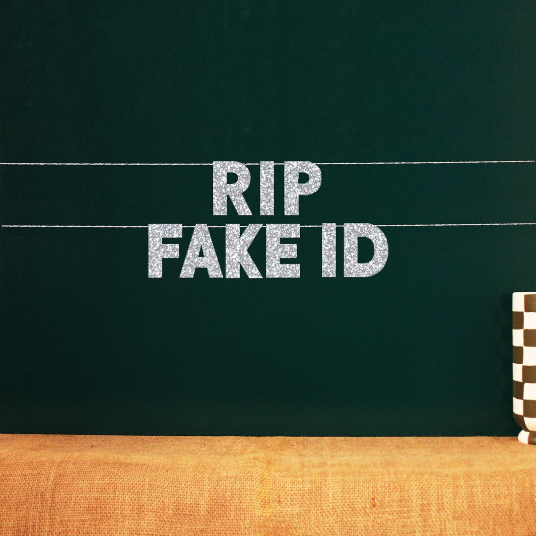 RIP Fake ID | 20 Color Options - Etsy