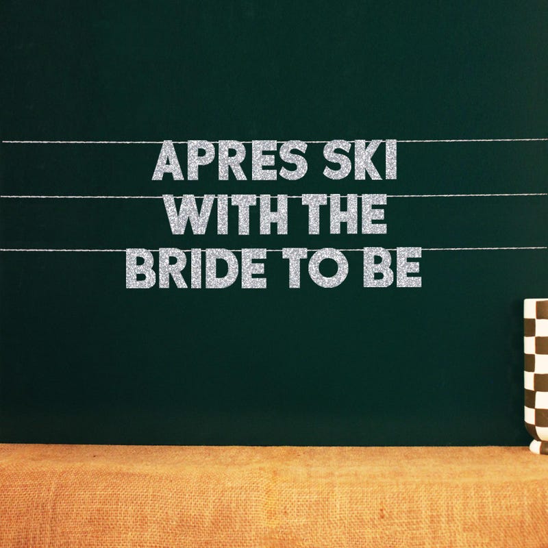Apres Ski Theme Banner - Etsy