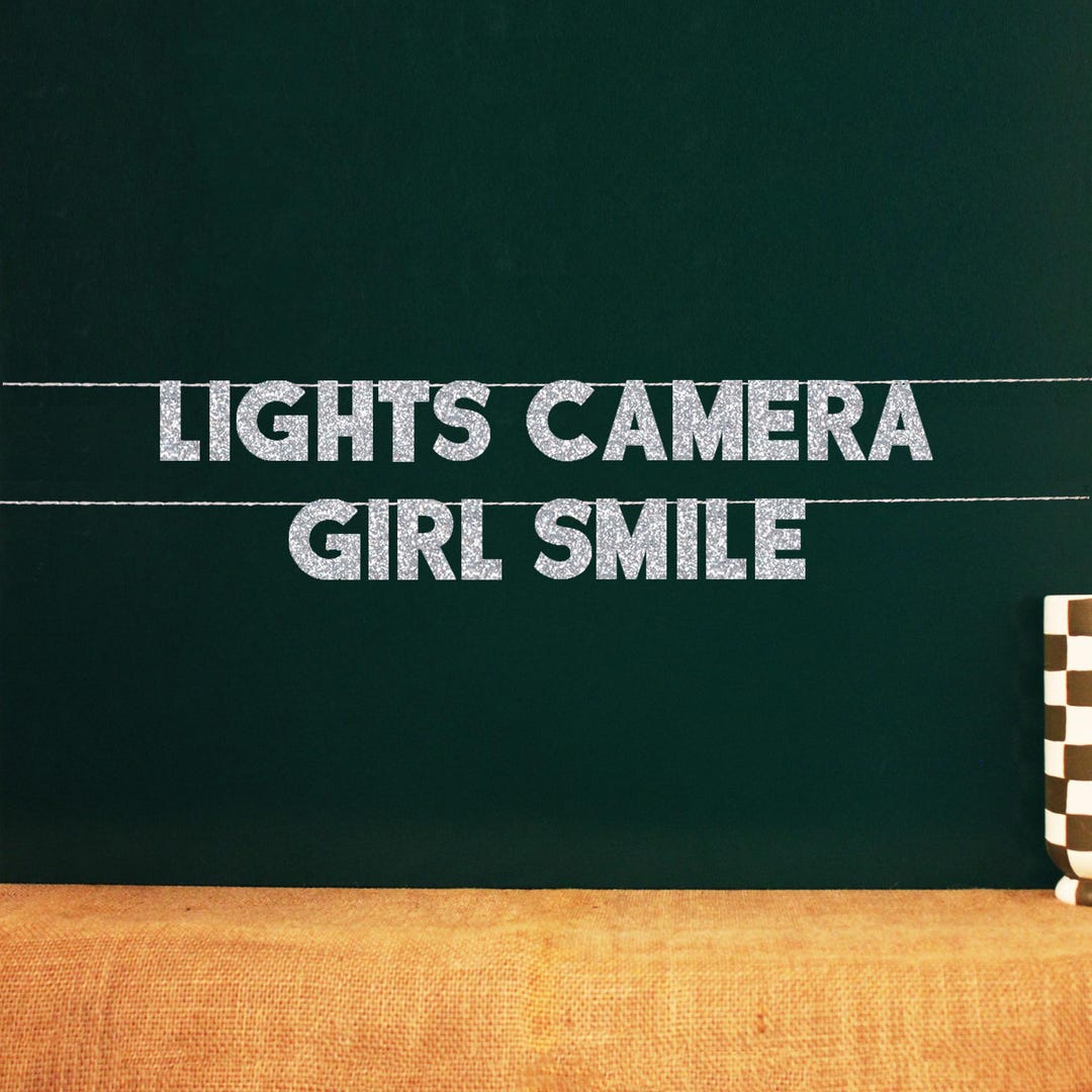 Lights Camera Girl Smile | 20 Color Options - Etsy