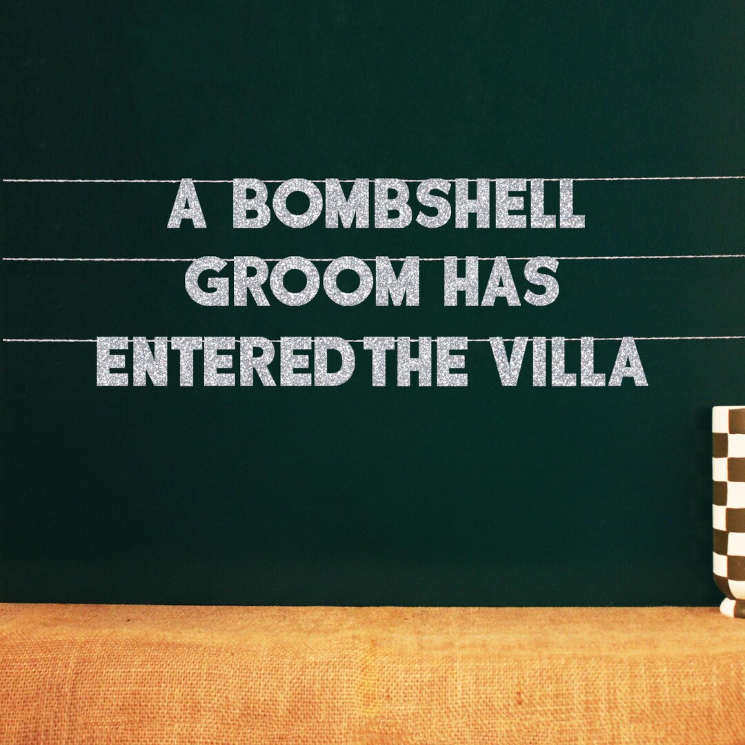A Bombshell Groom Has Entered the Villa | 20 Color Options - Etsy Canada