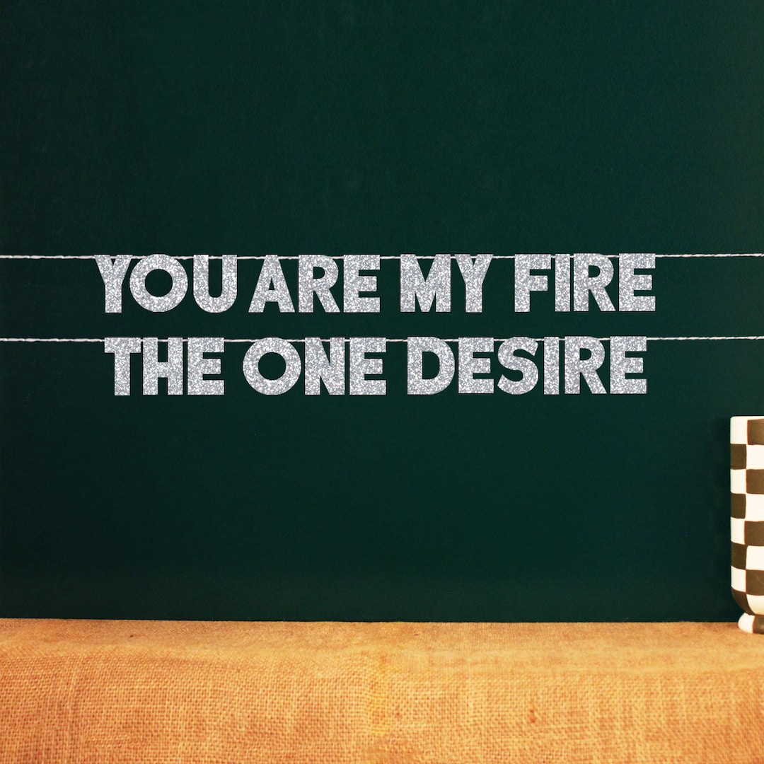 You Are My Fire the One Desire | 20 Color Options - Etsy
