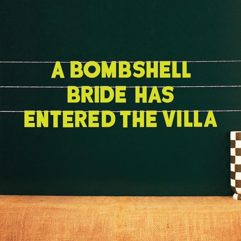 A Bombshell Bride Has Entered the Villa | 22 Matte Color Options - Etsy UK