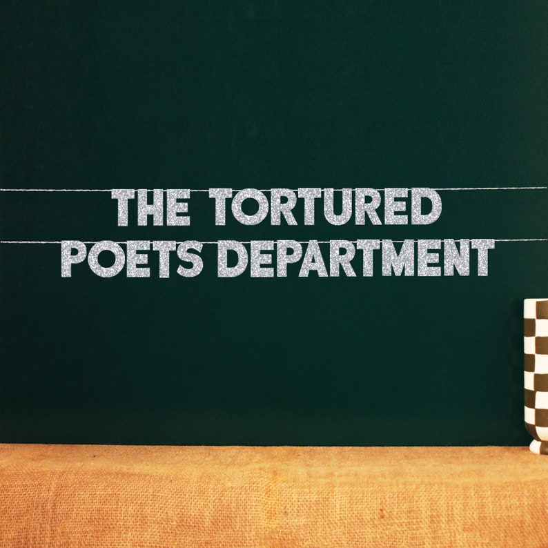 The Tortured Poets Department TTPD Theme Party Decor 20 Color Options ...