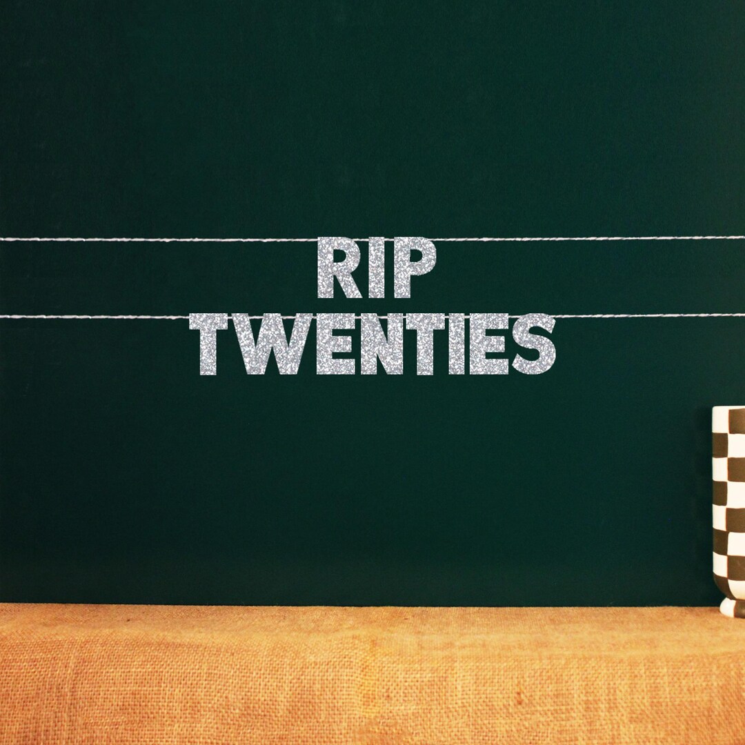 RIP Twenties | 30th Birthday Party Favor | 20 Color Options - Etsy
