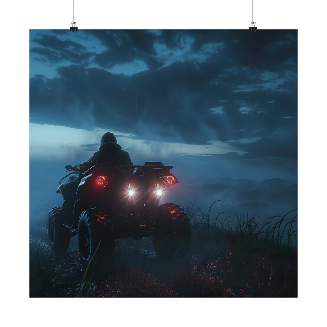 Off-road ATV Poster - Atmospheric Matte Finish Artwork, Perfect for ...