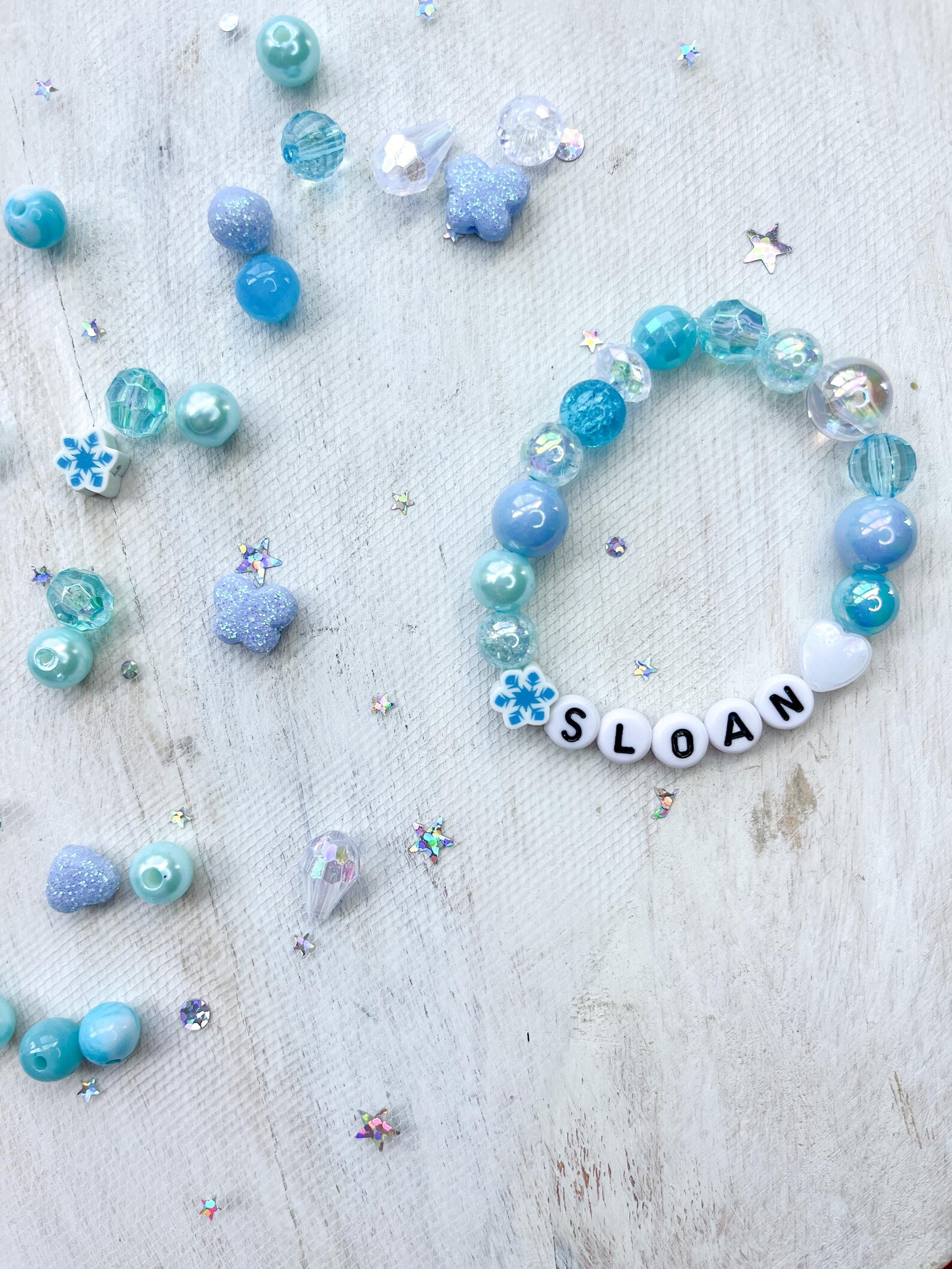 Frozen Bracelet Kit | Frozen Inspired DIY Bracelets | Winter Birthday ...