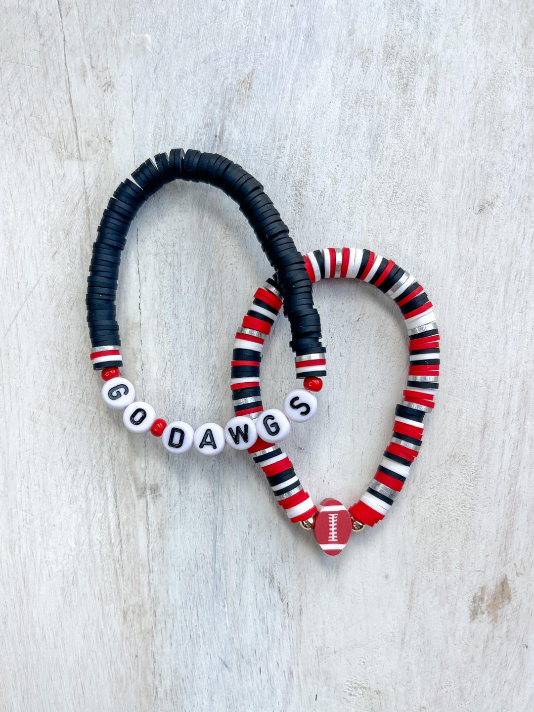 UGA Bracelet Stacks, Georgia Bulldogs, Georgia Dawgs Bracelets, Georgia ...