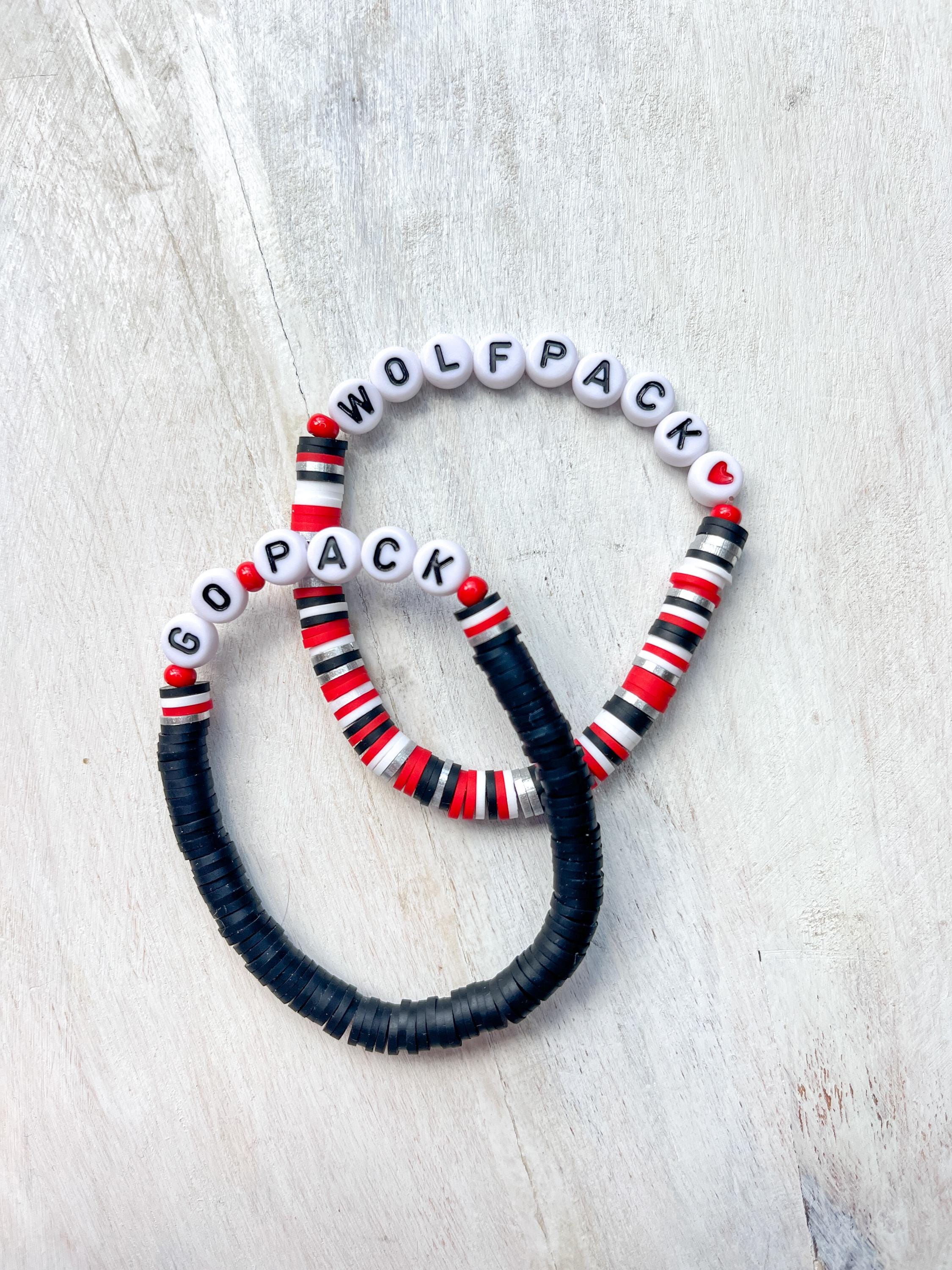 NC State Wolfpack Bracelet Stack | Wolfpack Bracelets | NCSU Bracelets ...