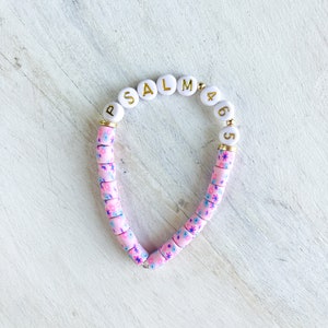 Custom Bible Verse Bracelet | Bible Verse Beaded Bracelet | Faith ...