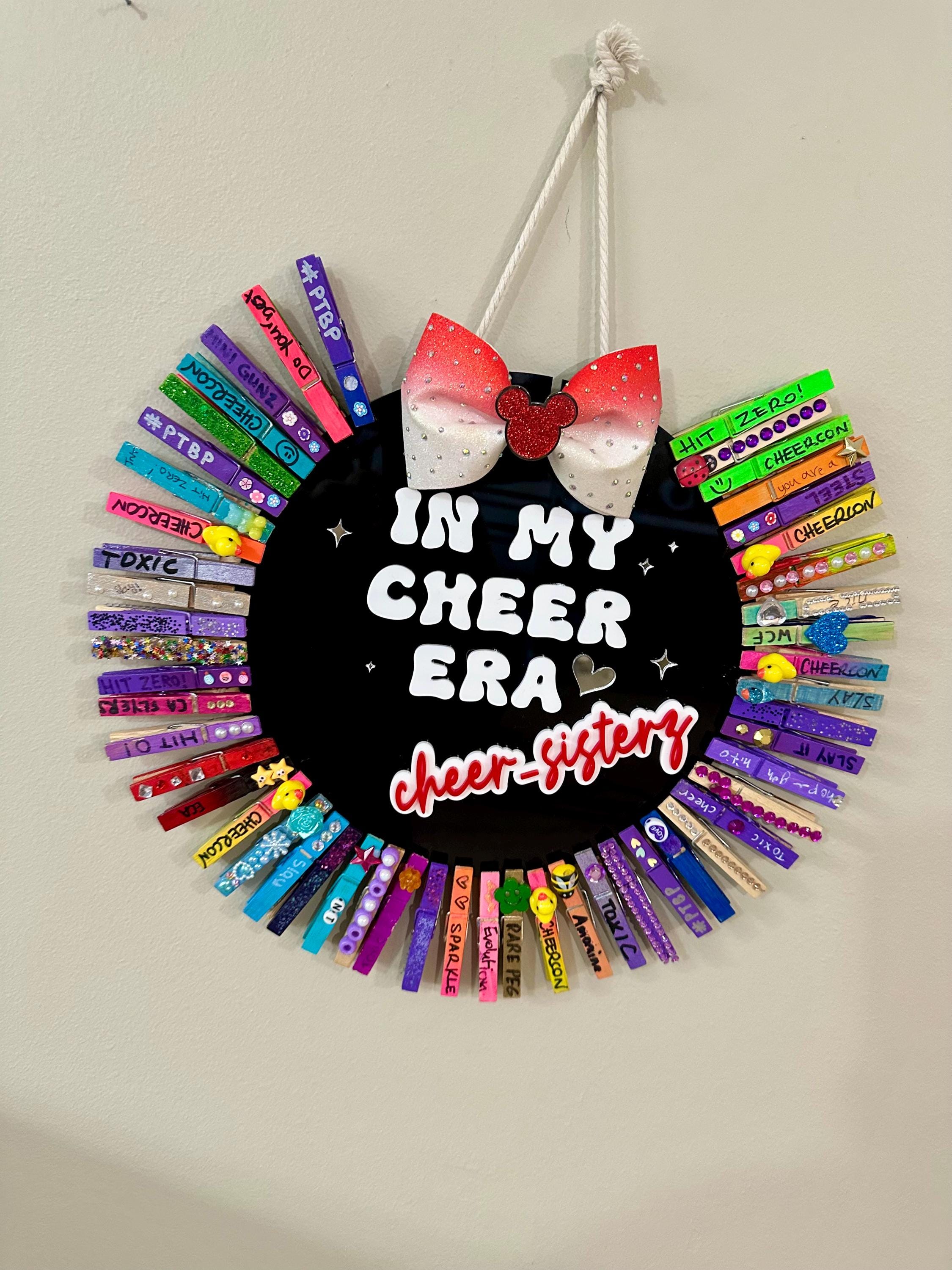 Cheer Bow and Peg Board Holder - Etsy