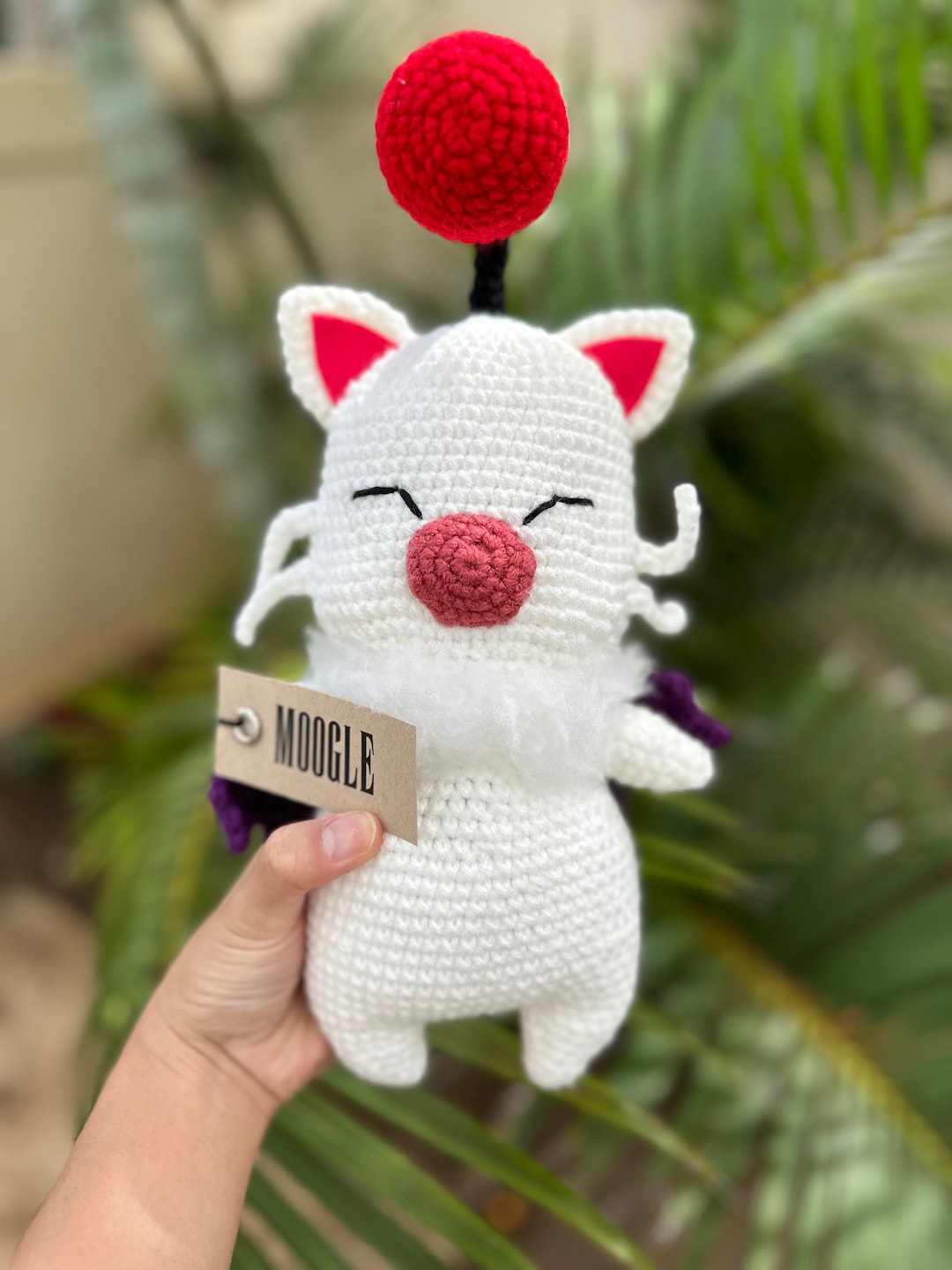 Final Fantasy Moogle Crochet Plushie Desk Buddy Gamer Gift - Etsy
