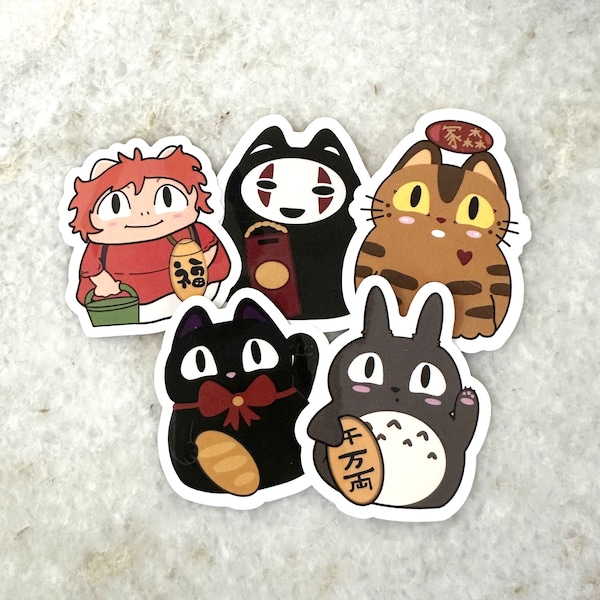 Studio Ghibli Stickers Transparent - Etsy