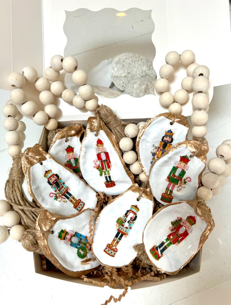 Nutcracker Oyster Shell Napkin Rings - Etsy