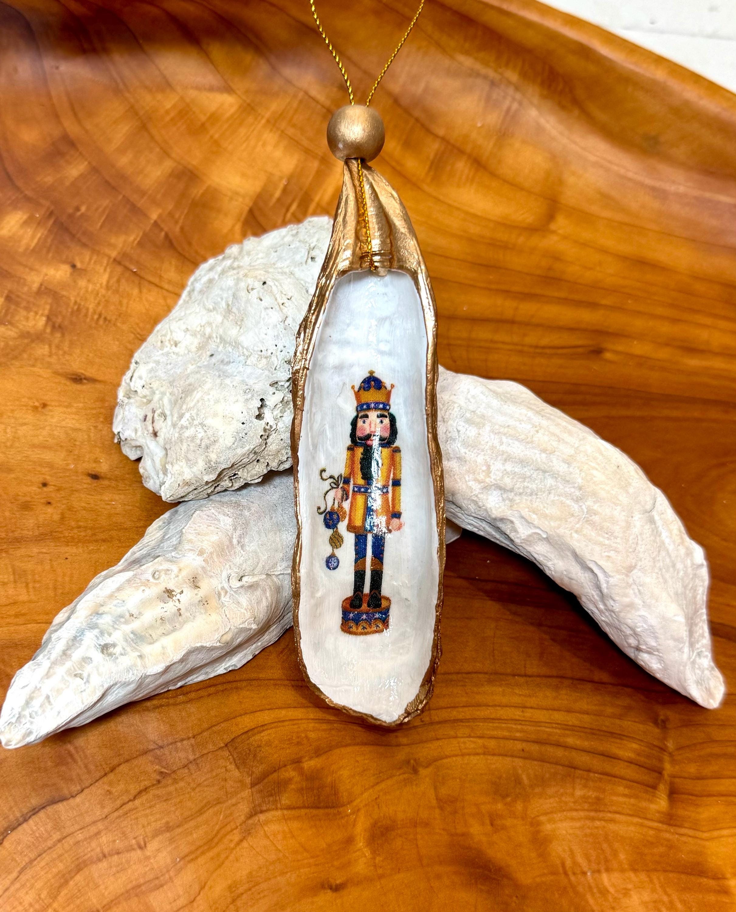 Nutcracker Oyster Shell Ornaments - Etsy