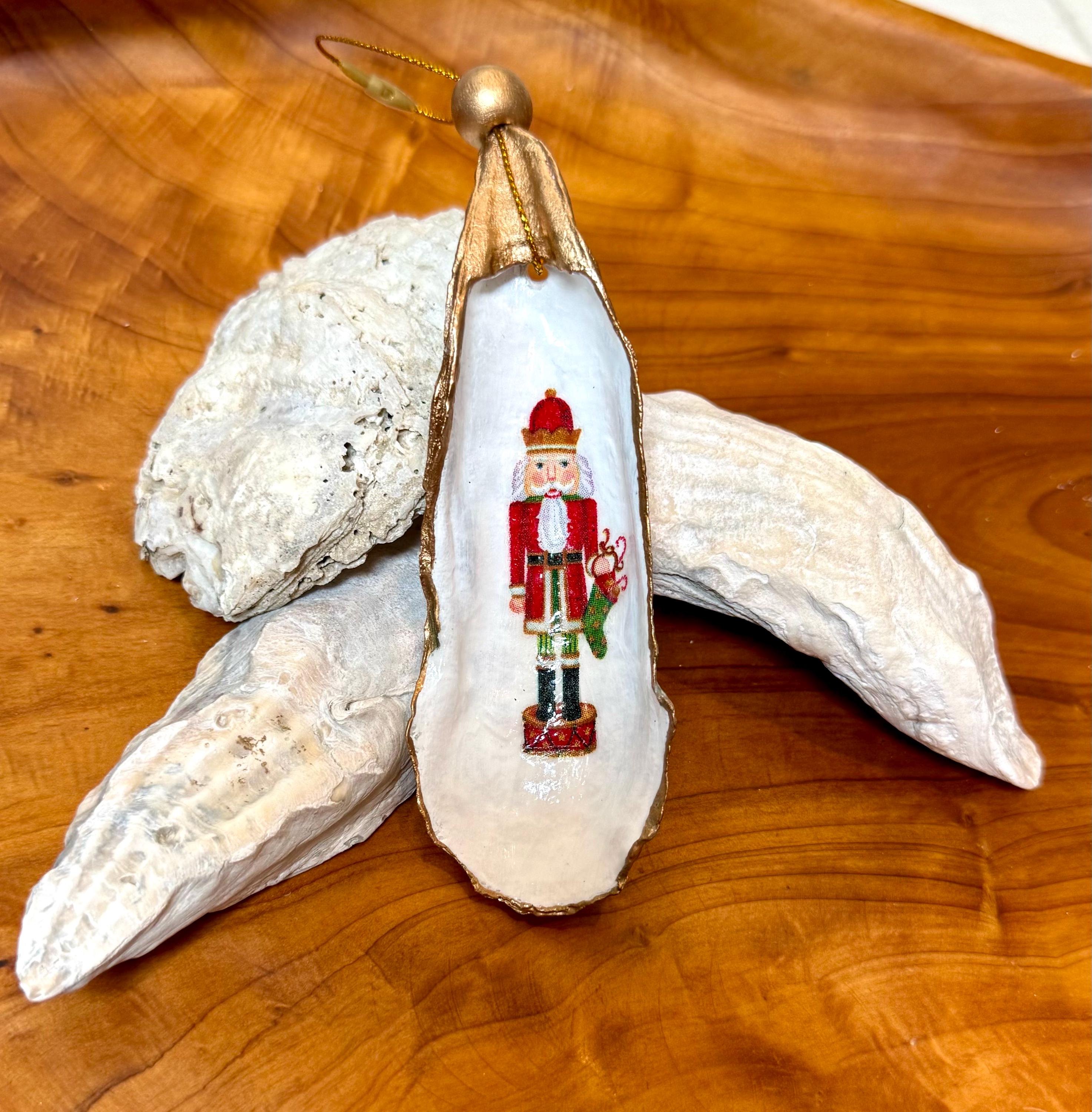 Nutcracker Oyster Shell Ornaments - Etsy